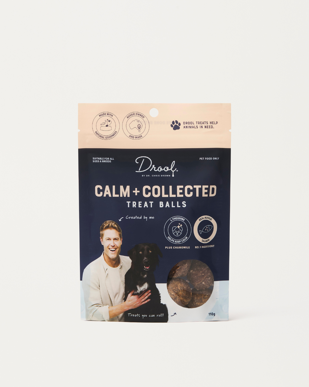 Calm + Collected Salmon Treats – Drool by Dr. Chris Brown